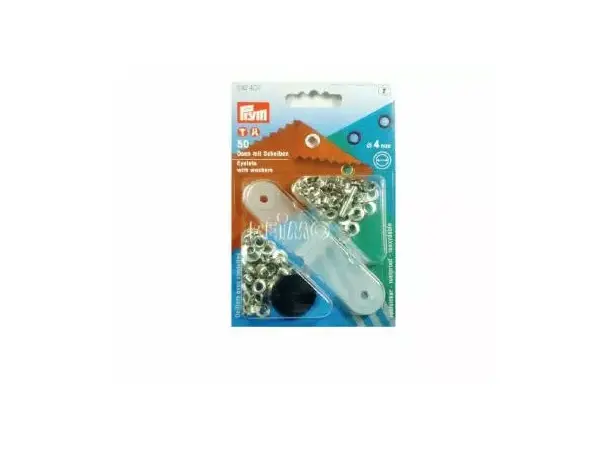 Maljer med skiver Ø4 mm 50 stk messing - Caravan.no AS