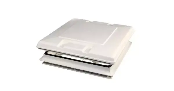 Fiamma takluke 50x50 cm Vent hvit Inkl. rullegardin - Caravan.no AS